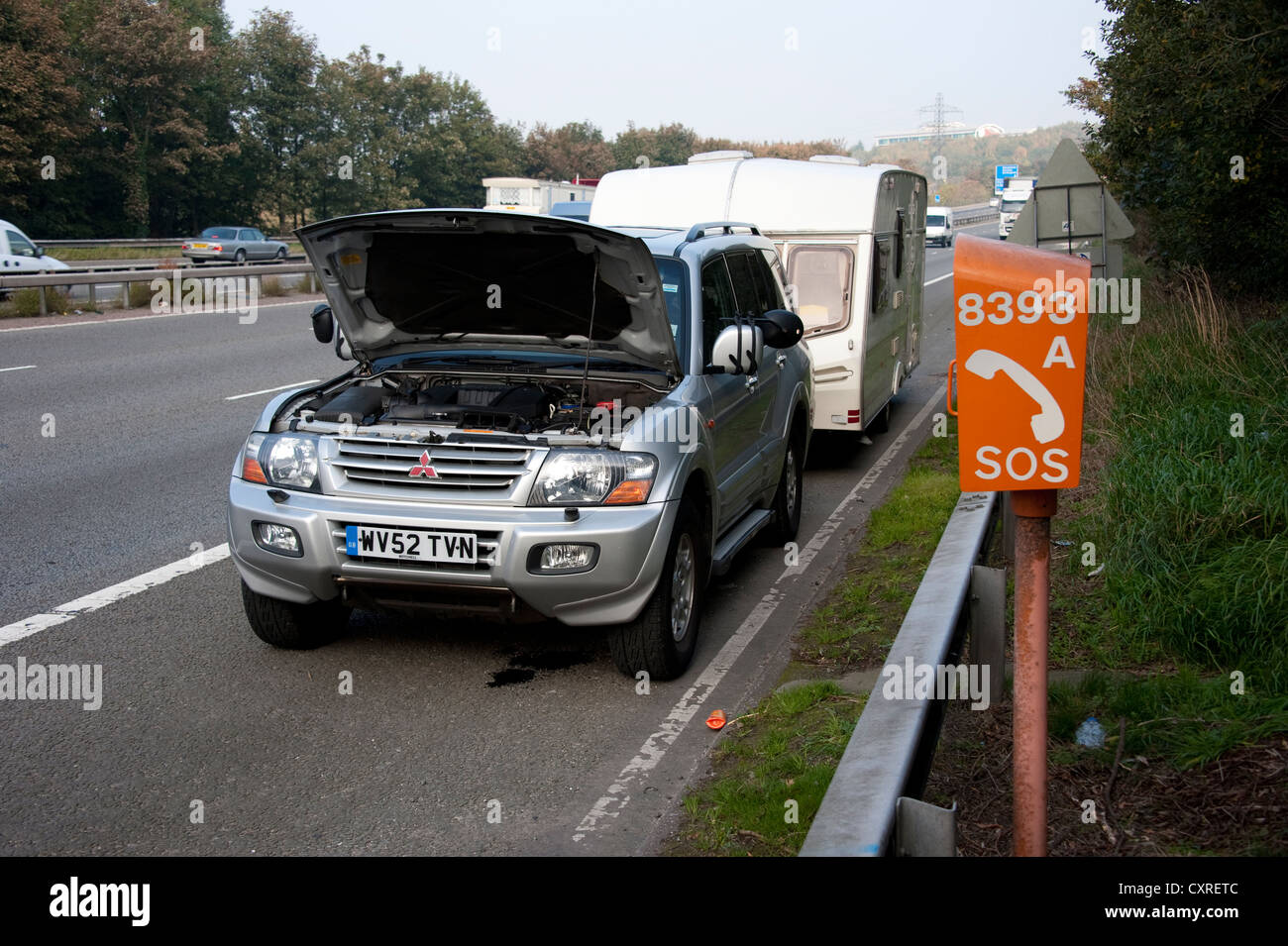 Car towing caravan hi-res stock photography and images - Alamy