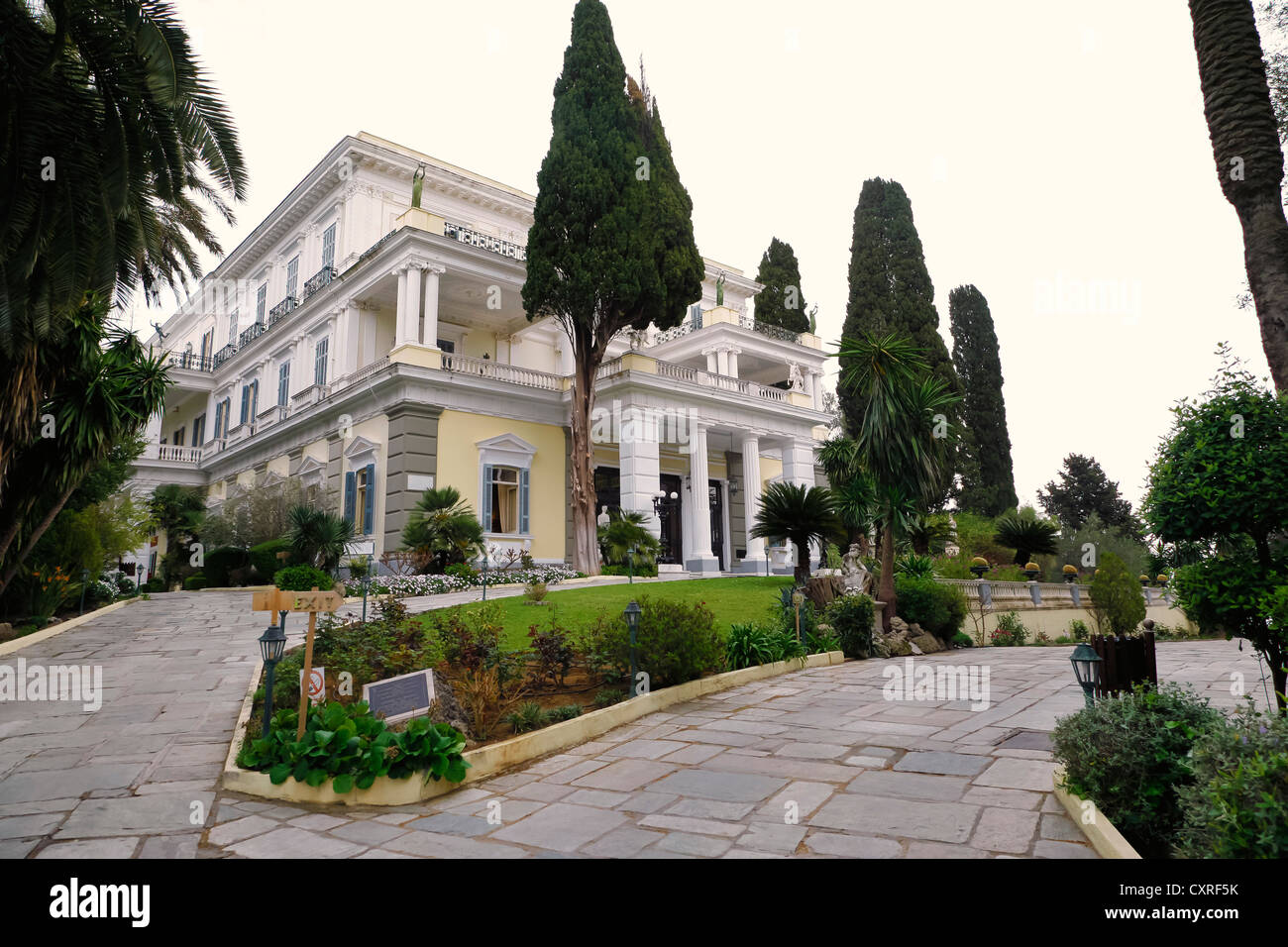 Corfu sissi palace hi-res stock photography and images - Alamy