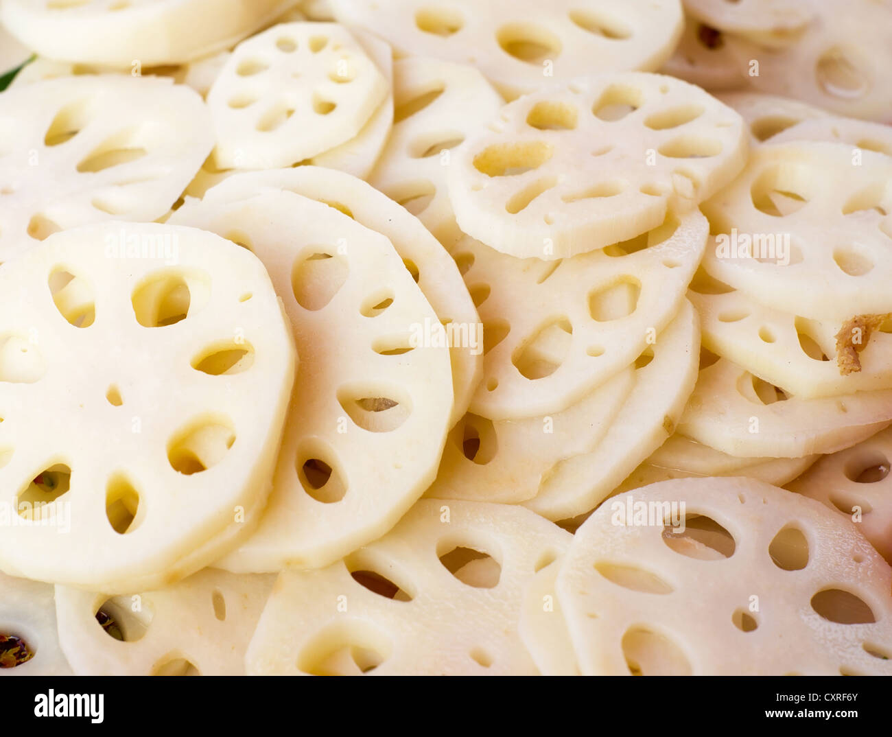 By Sliced ??lotus roots salad, Chinese food Stock Photo - Alamy