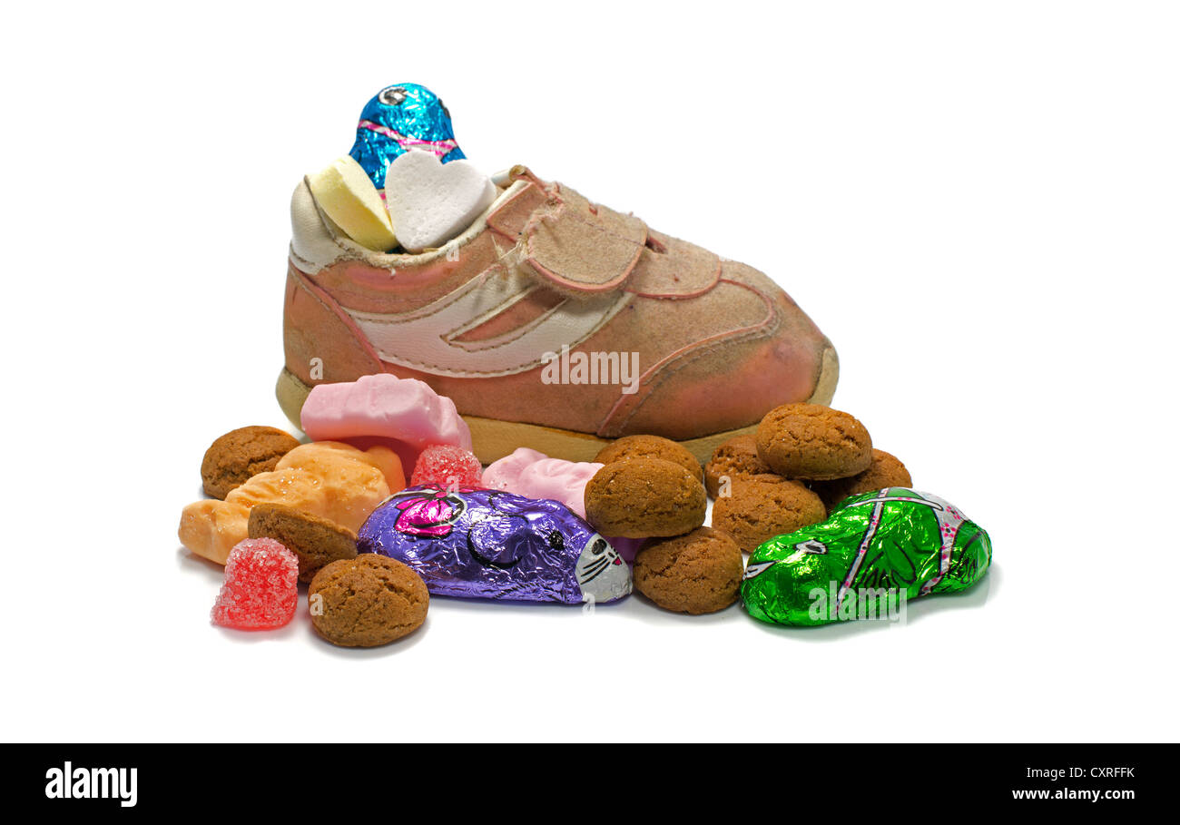 Shoe with sweets from Sinterklaas a 5 december party for kids in the ...
