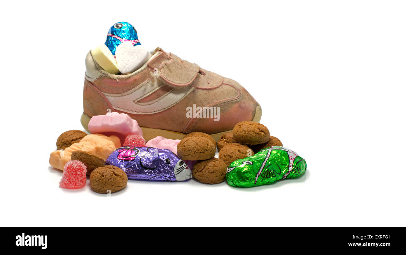 Shoe with sweets from Sinterklaas a 5 december party for kids in the ...