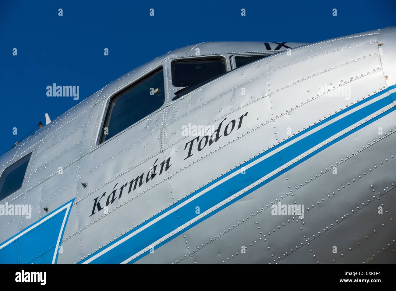 Soviet aircraft cabin Lisunov Li-2, the Hungarian airline "Malev Stock ...