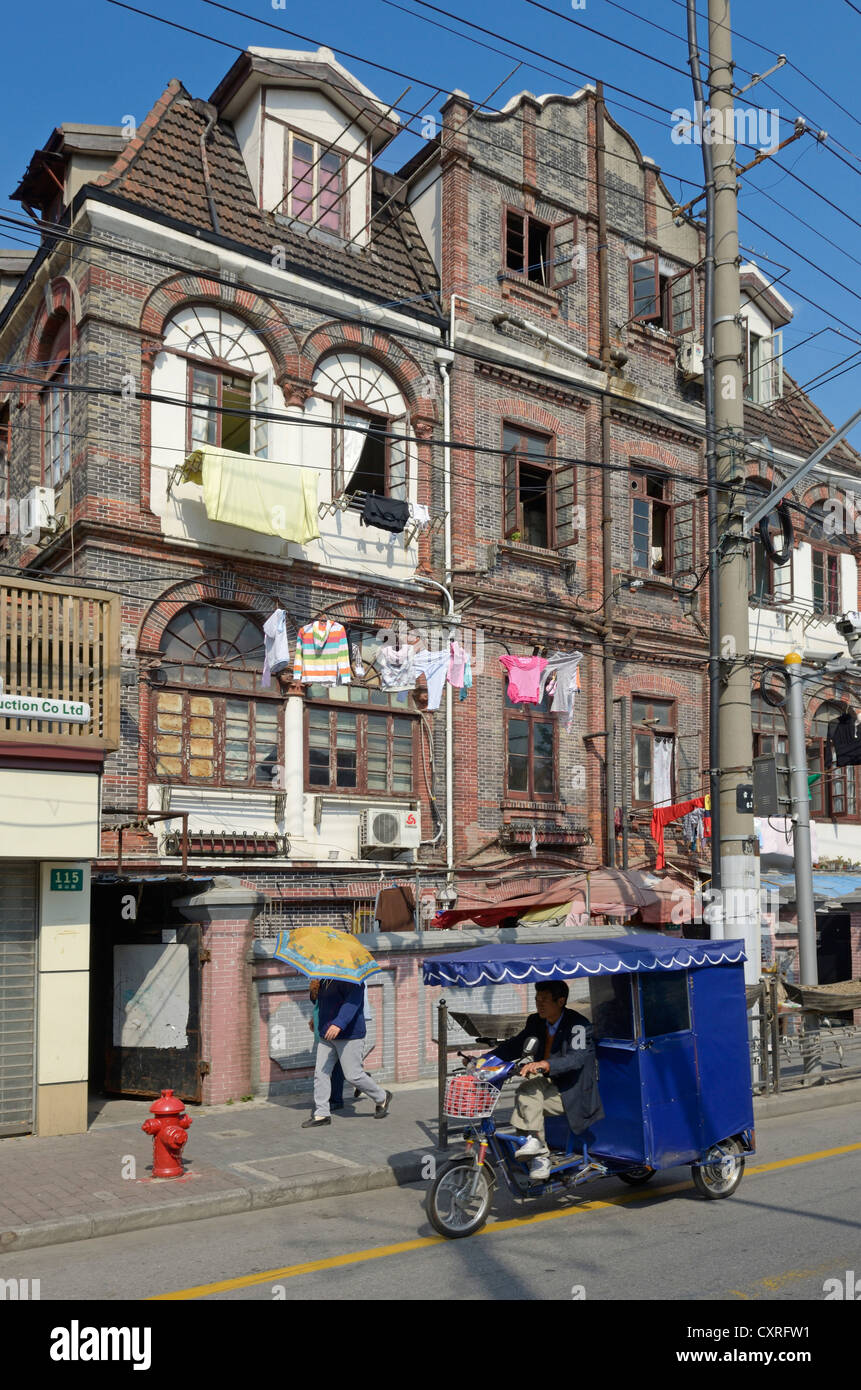 Old Shikumen-style buildings in Hongkou, Shanghai, China, Asia Stock ...