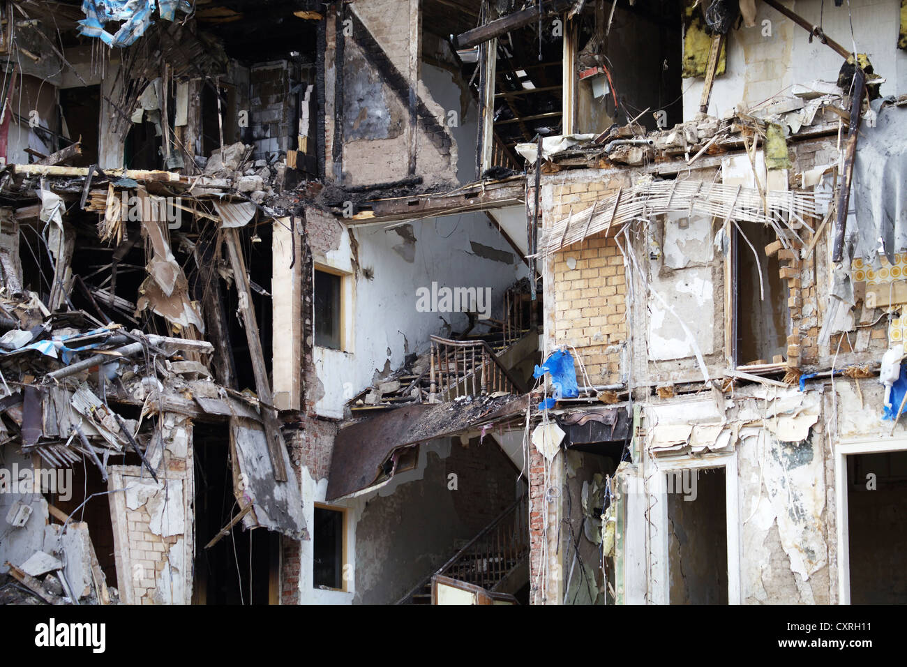 Demolition of an old building, PublicGround Stock Photo - Alamy