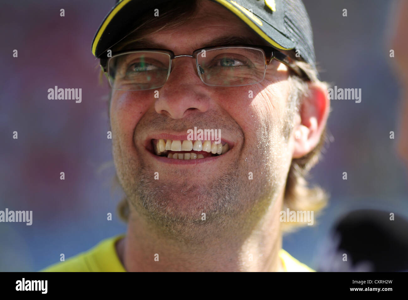 Juergen Klopp, manager of the Bundesliga football club Borussia ...