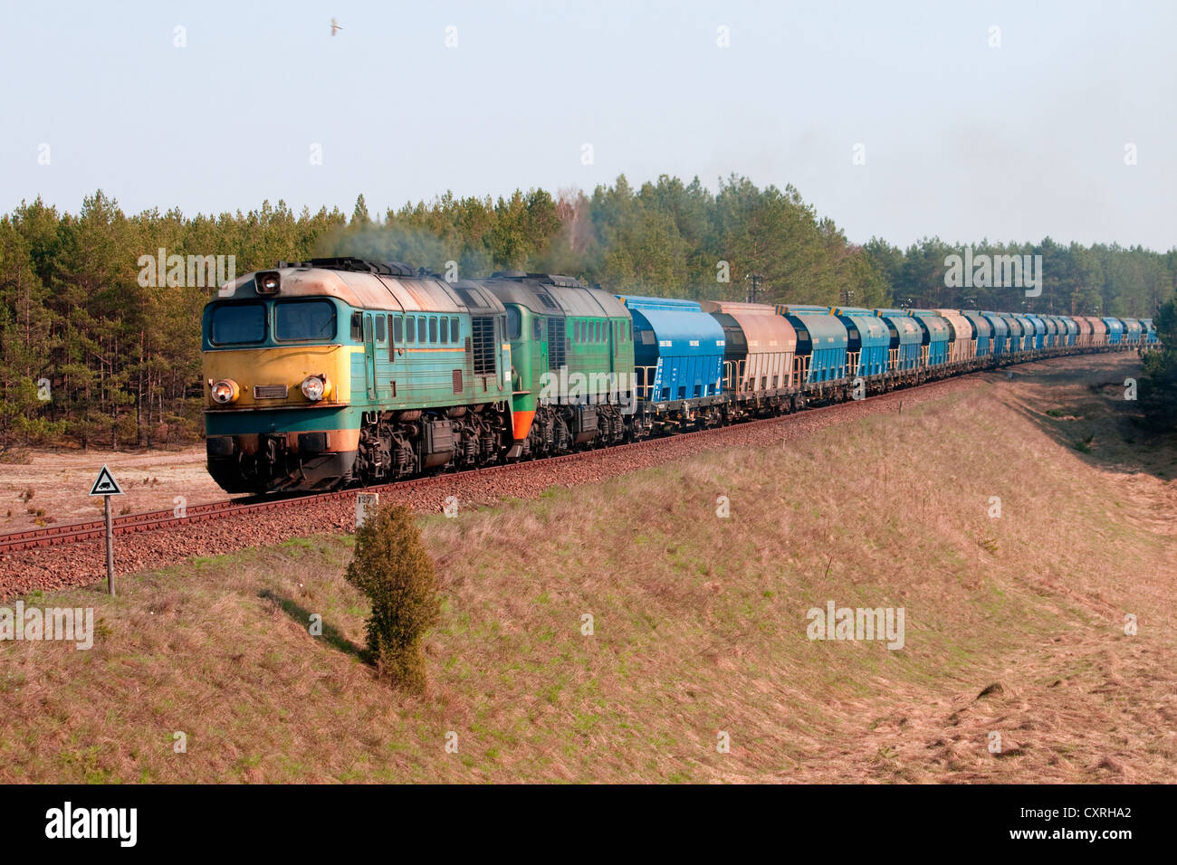 Two diesel locomotives hi-res stock photography and images - Alamy