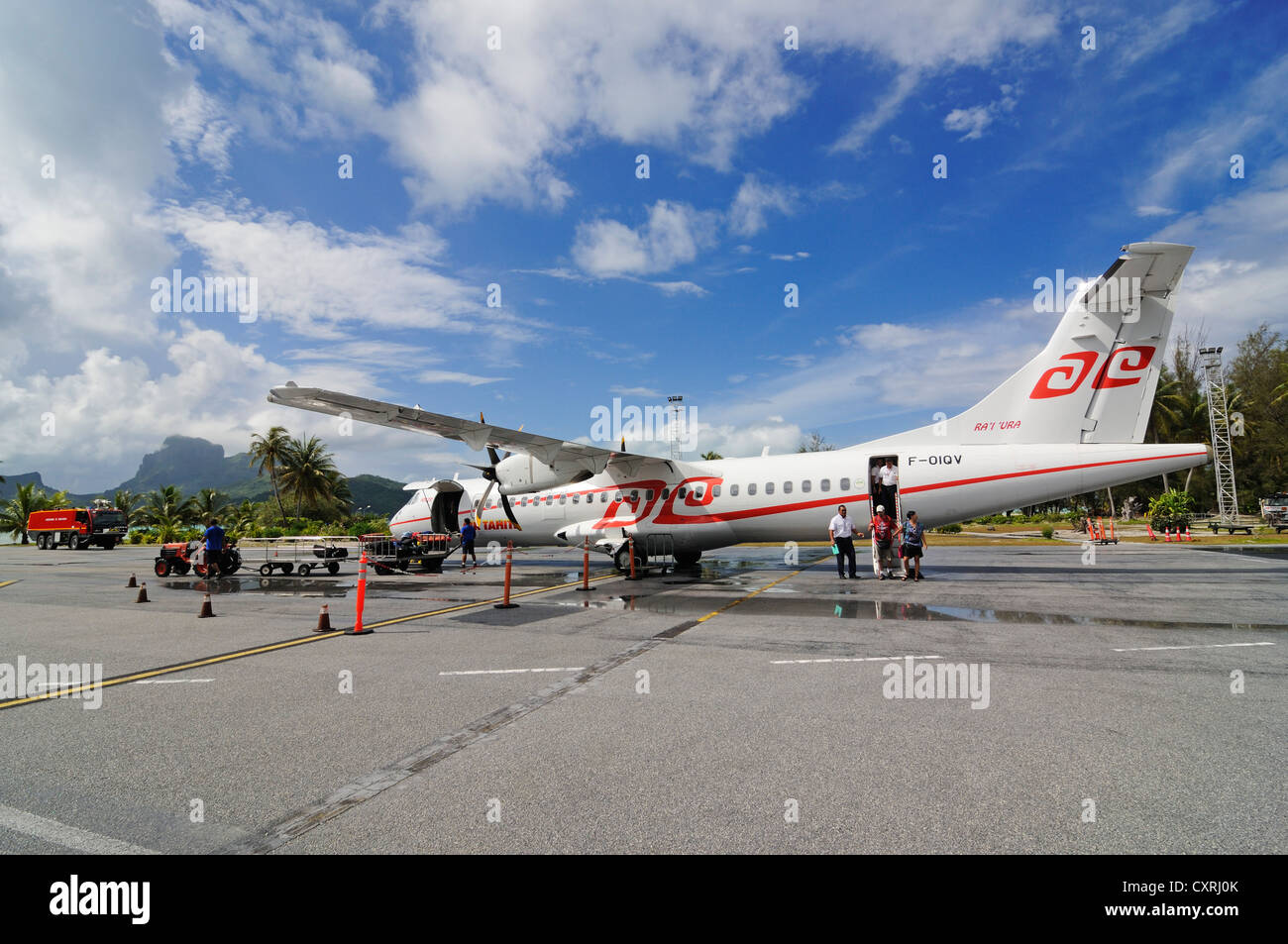 Air Tahiti, Bora Bora Airport, Leeward Islands, Society Islands, French ...