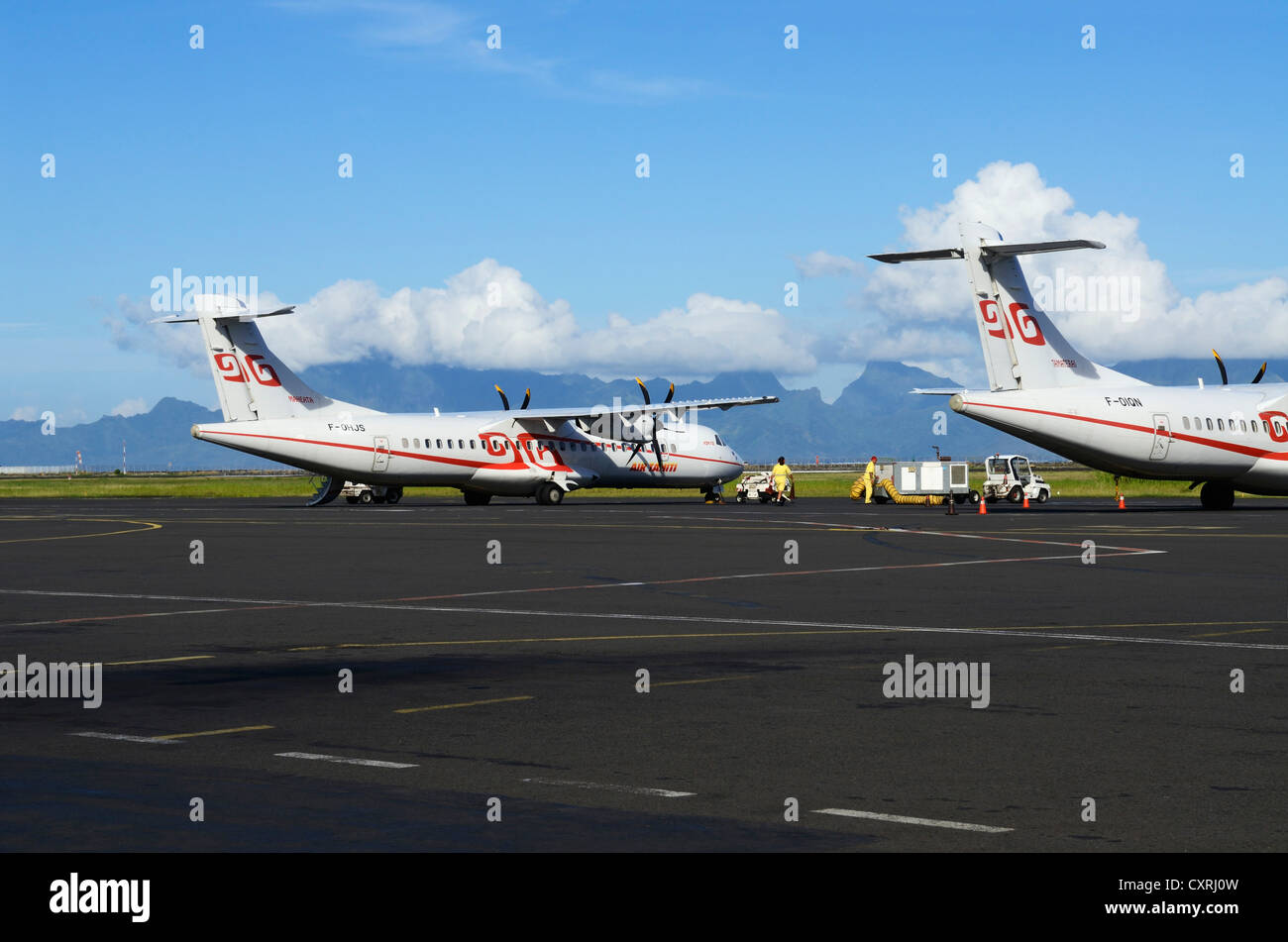Papeete Airport, Tahiti, Society Islands, French Polynesia, Pacific ...