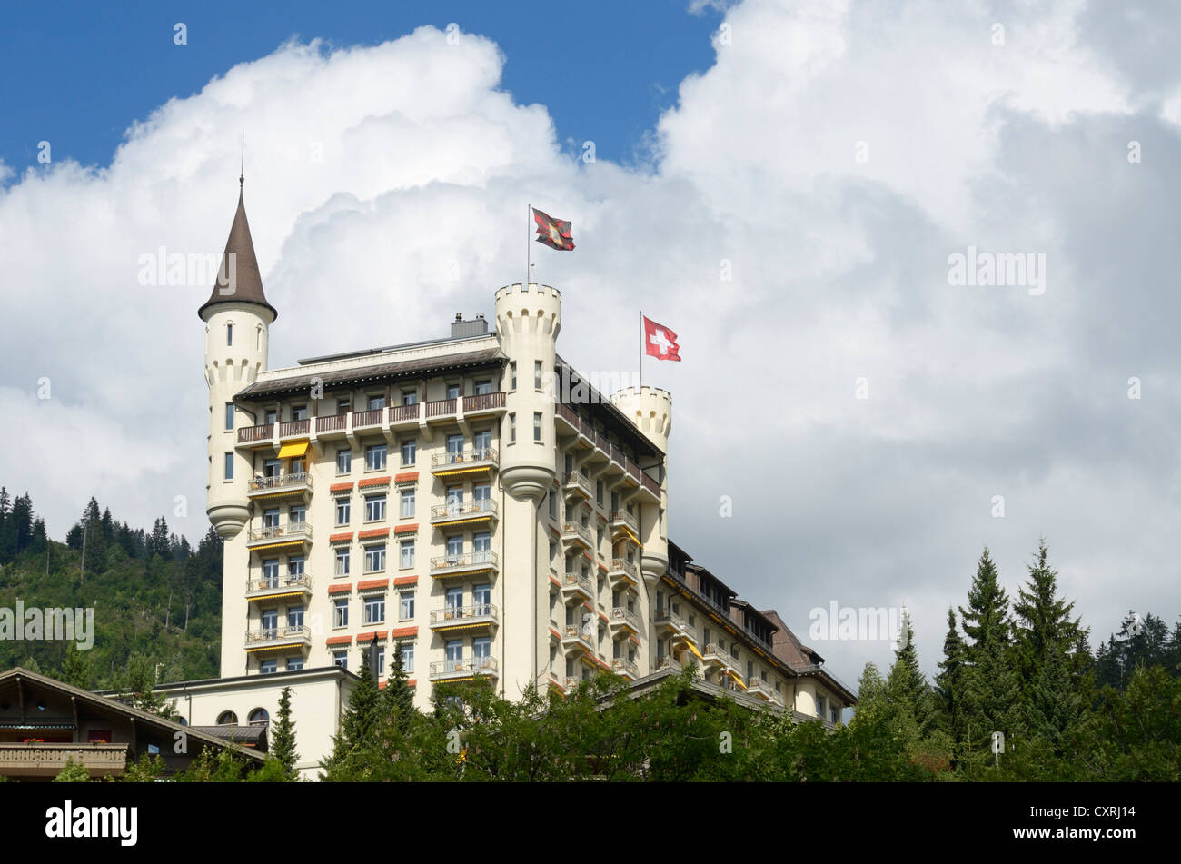 Gstaad Palace Hotel, Gstaad, Municipality of Saanen, Bernese Oberland ...