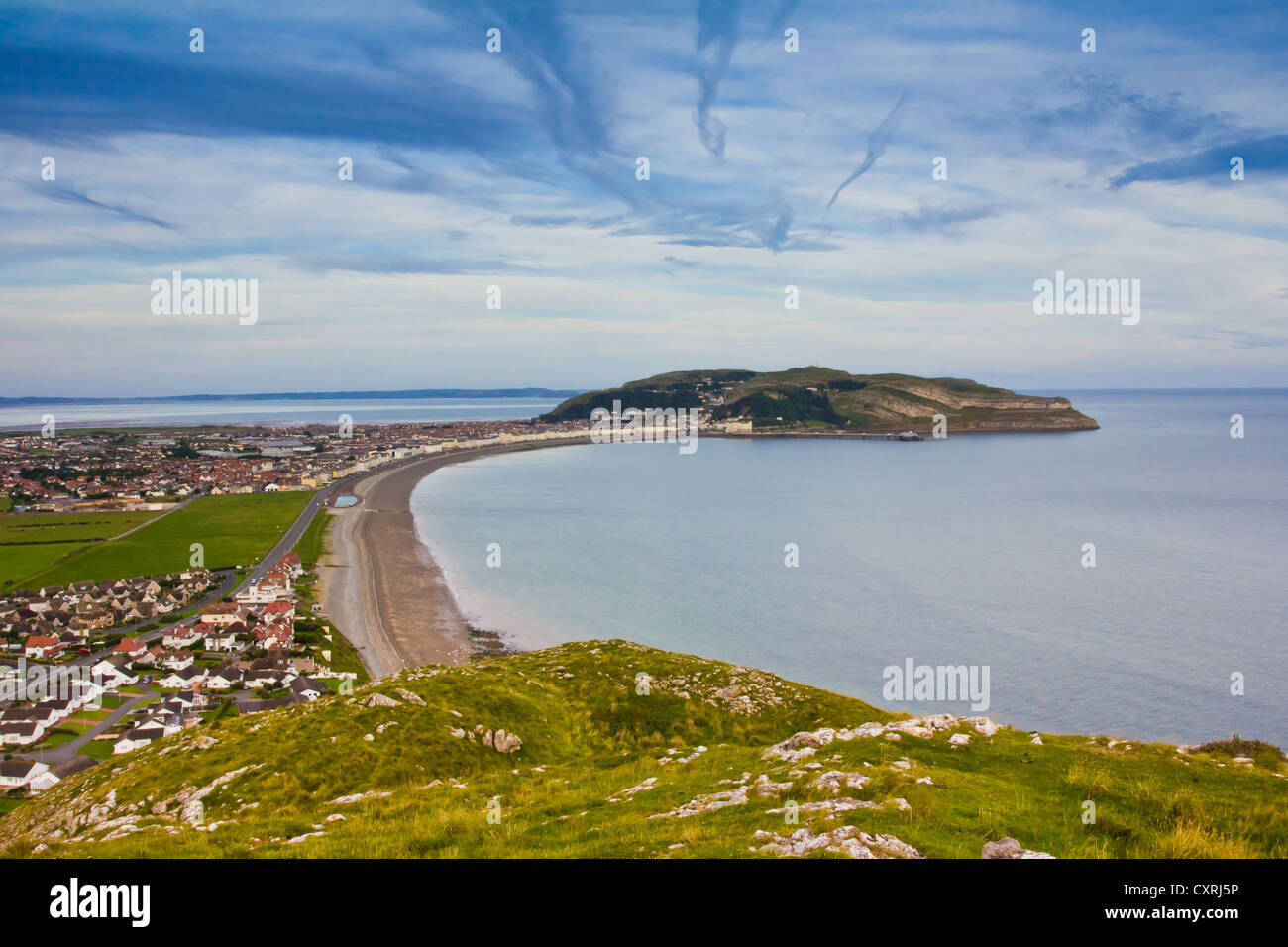 Panorama of llandudno bay hi-res stock photography and images - Alamy