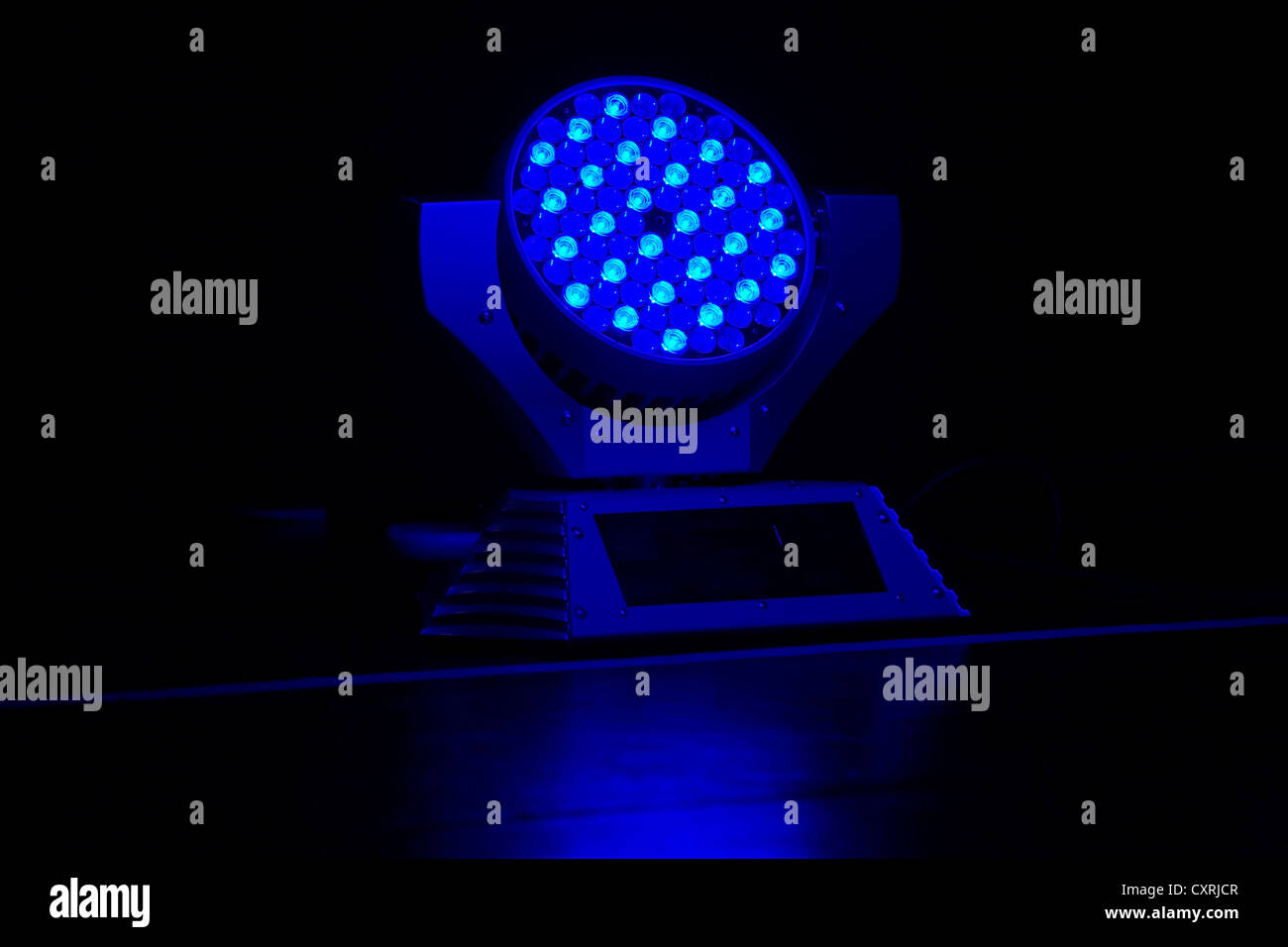 Close up of a blue scene spotlight Stock Photo - Alamy