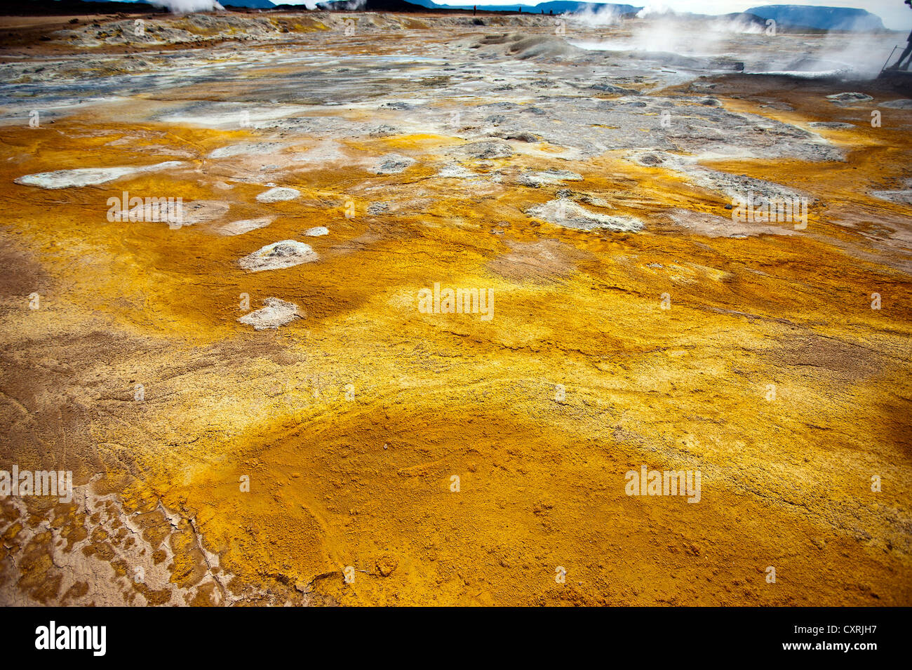 Geothermal area, Namafjall Hverir Iceland Stock Photo - Alamy