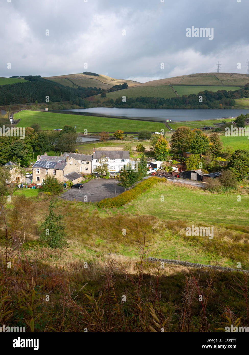 Ogden Reservoir Piethorne Valley, Milnrow, Rochdale,Greater Manchester ...