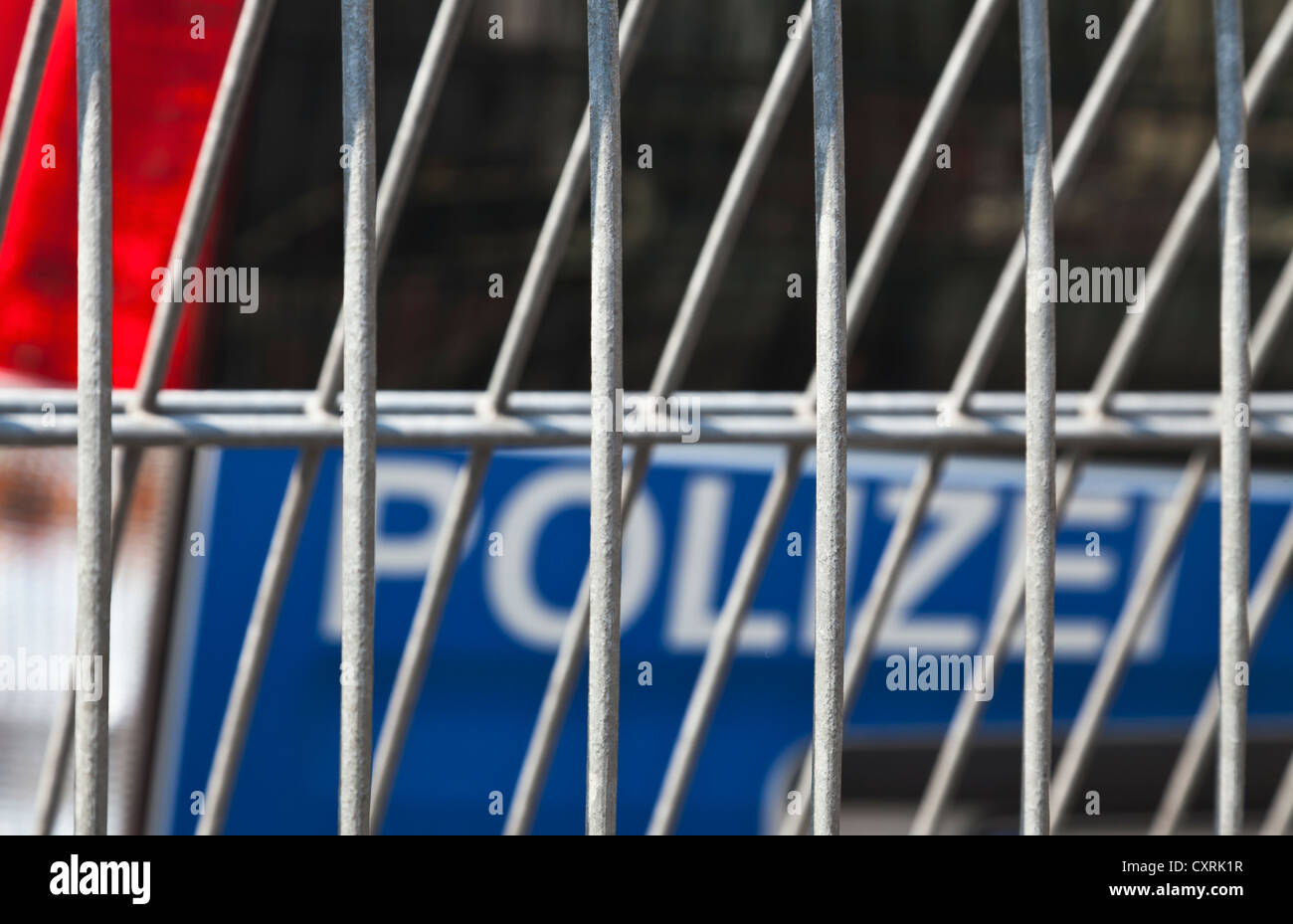 Police fence hi-res stock photography and images - Alamy