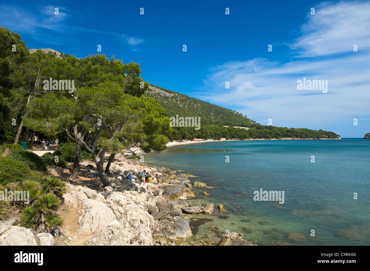 Beach, Platja de Formentor, Cala Pi de la Posada, Mallorca, Majorca ...