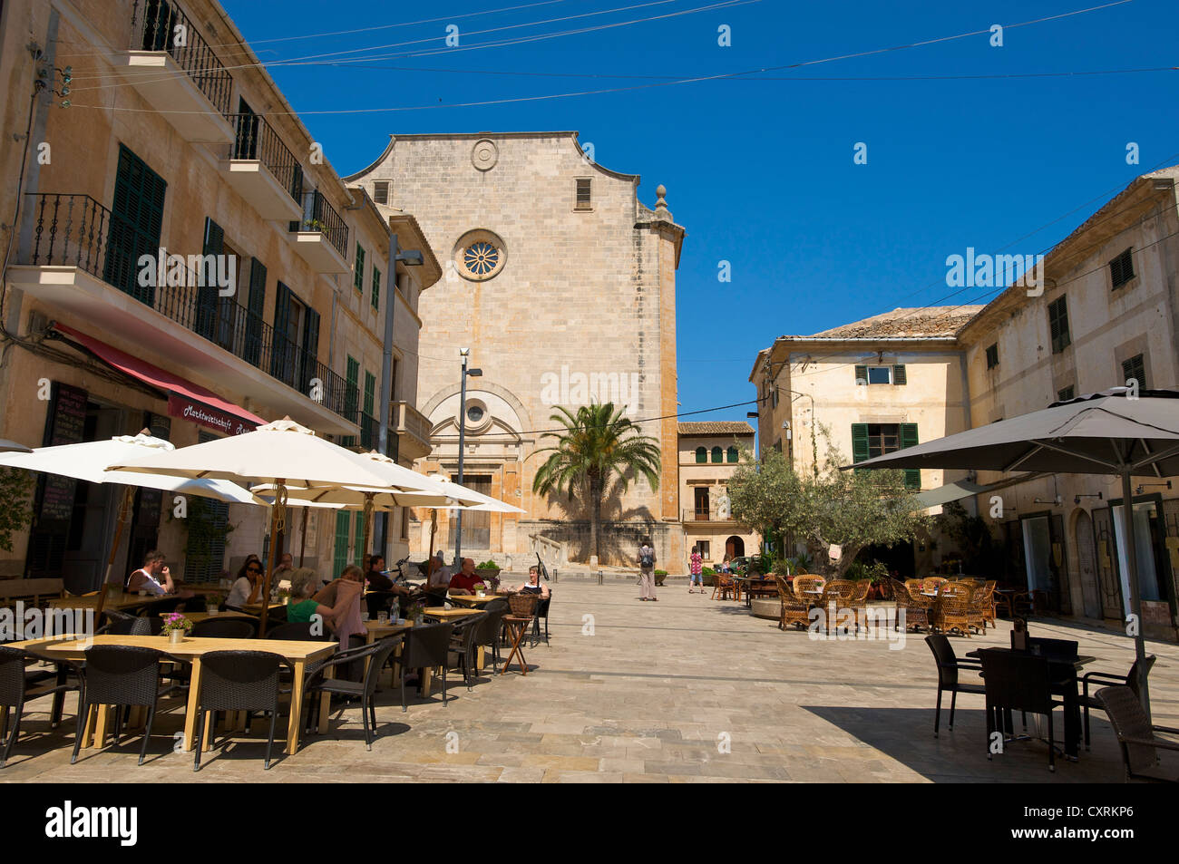 Church in Santanyi, Majorca, Balearic Islands, Spain, Europe Stock ...