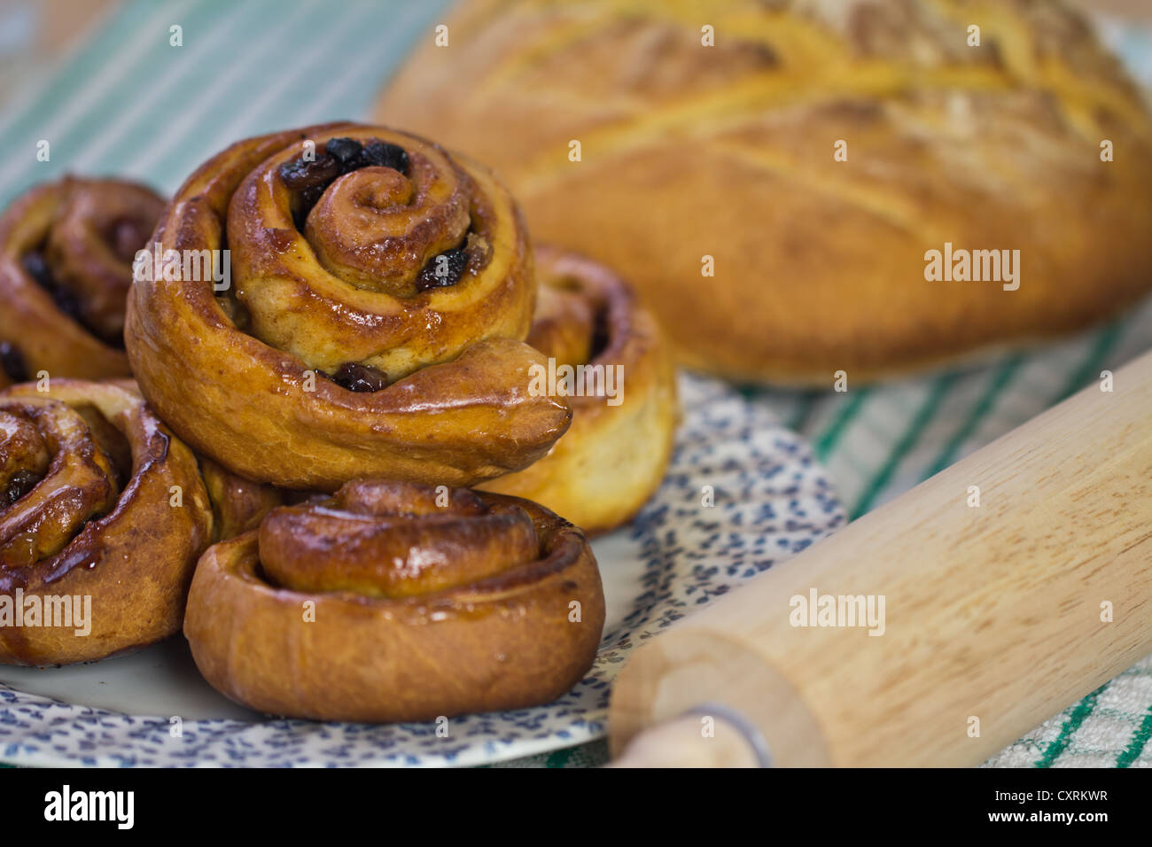 Buns and Bread Stock Photo - Alamy