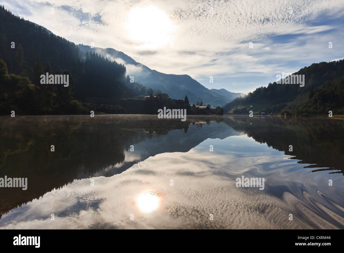 reflections on the lake Stock Photo - Alamy