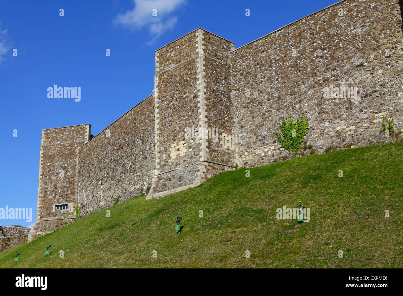 Inner Bailey Wall Dover Castle Kent England UK GB Stock Photo - Alamy