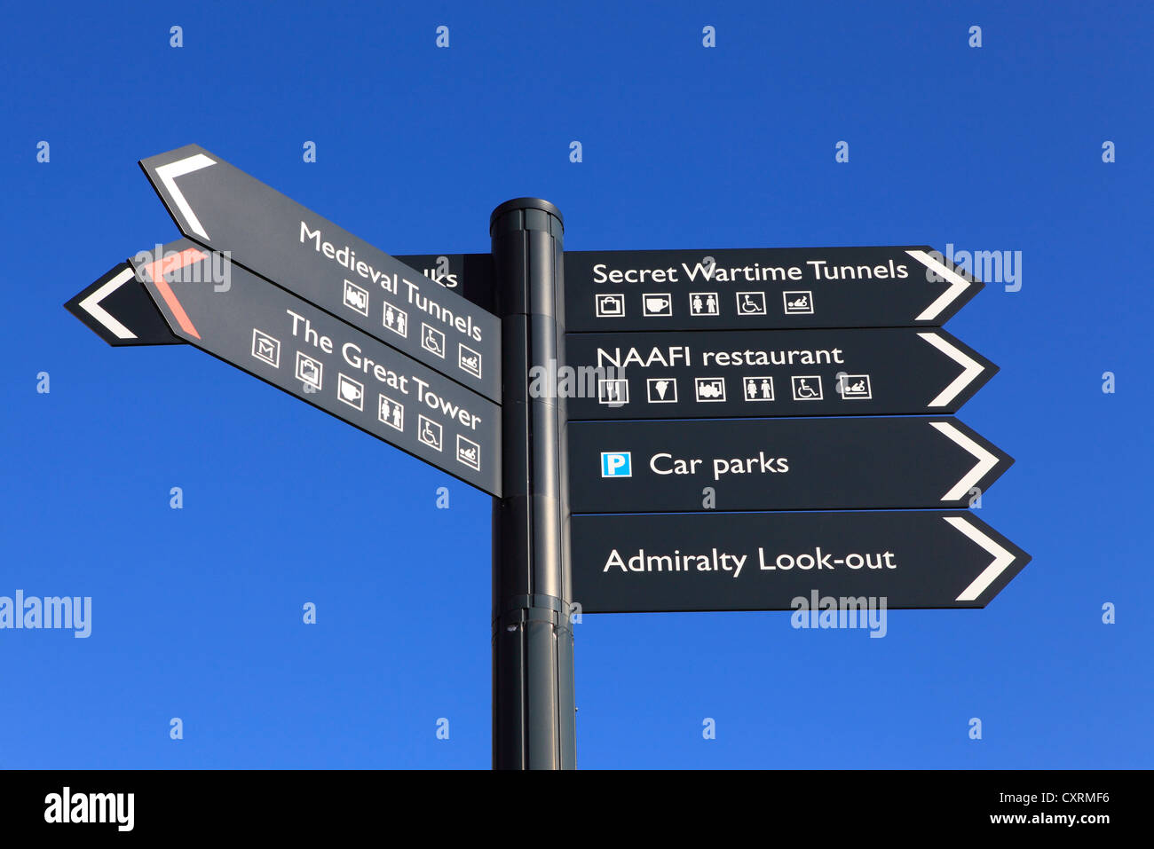 Signpost to visitor attractions hi-res stock photography and images - Alamy