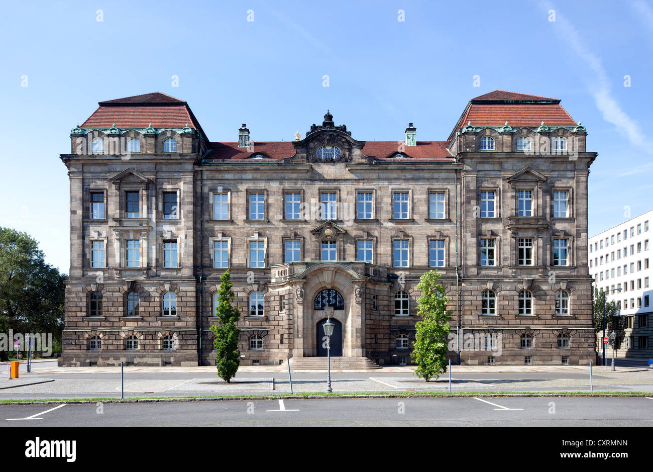 Saxon state chancellery, the former royal Saxon ministerial building ...