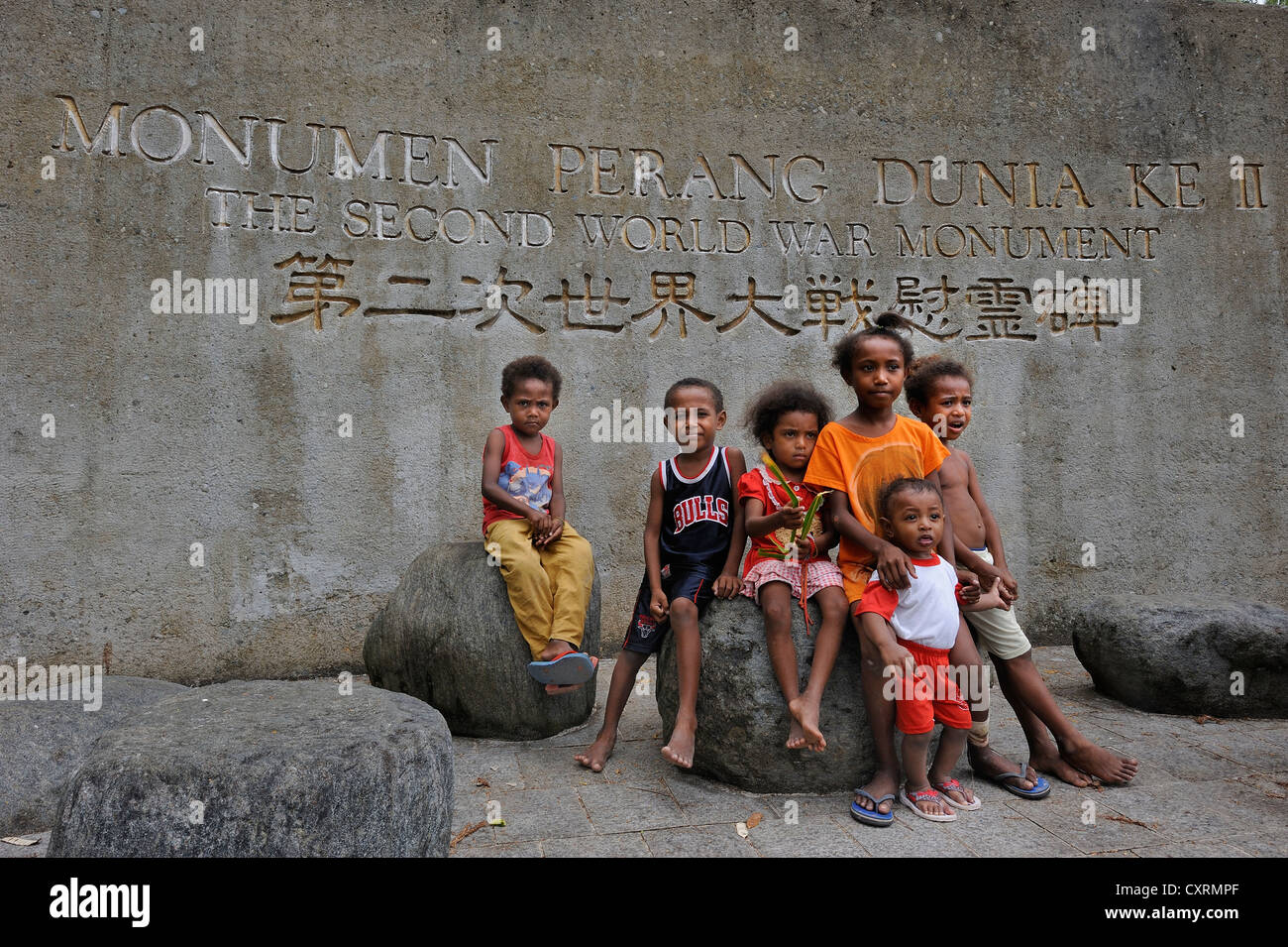 The Second World War Monument for the Battle of Biak on the islands of ...