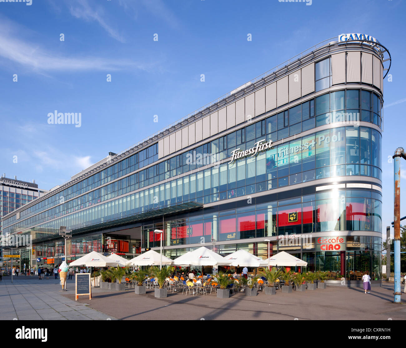 Prager Spitze commercial building, Prager Strasse street, Dresden ...