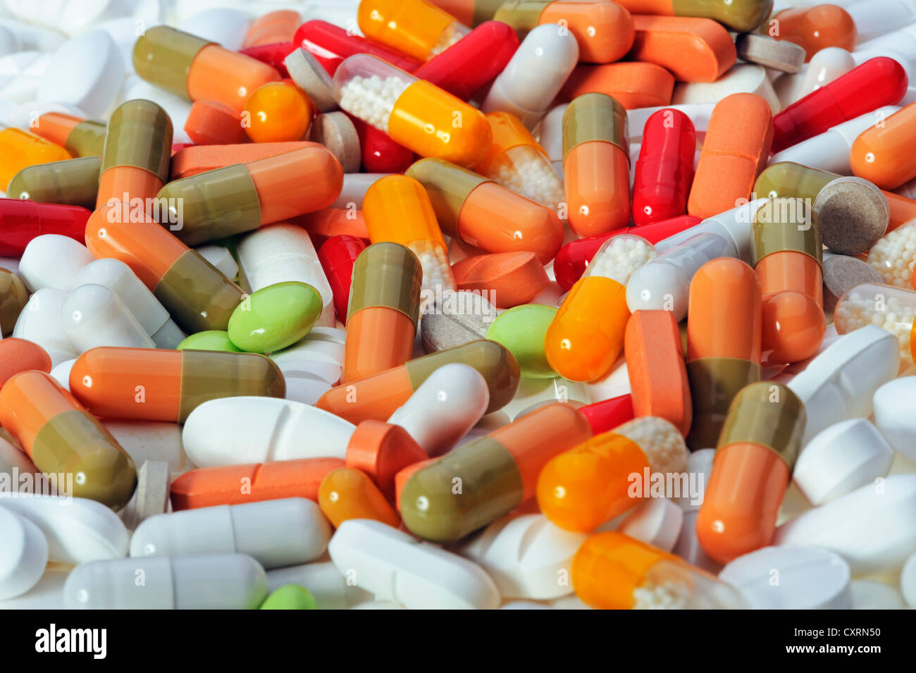 Macro close up various medicine hi-res stock photography and images - Alamy