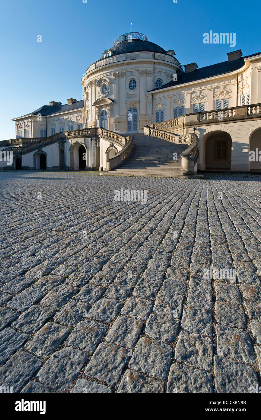 Rococo palace, Schloss Solitude, hunting and pleasure palace, built by ...