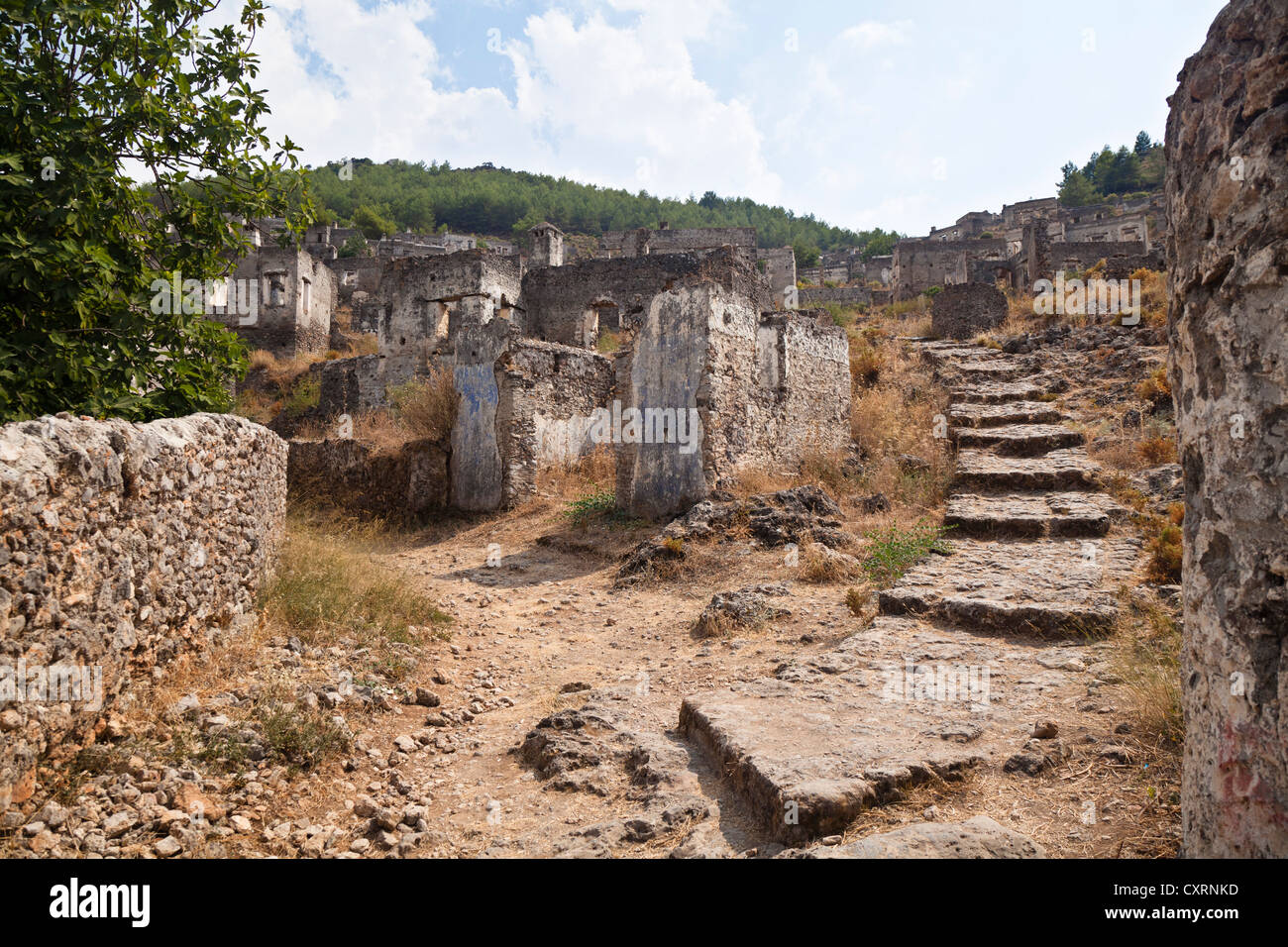 Ghost town of Kayakoey near Fethiye, former Levissi, Lycia ...