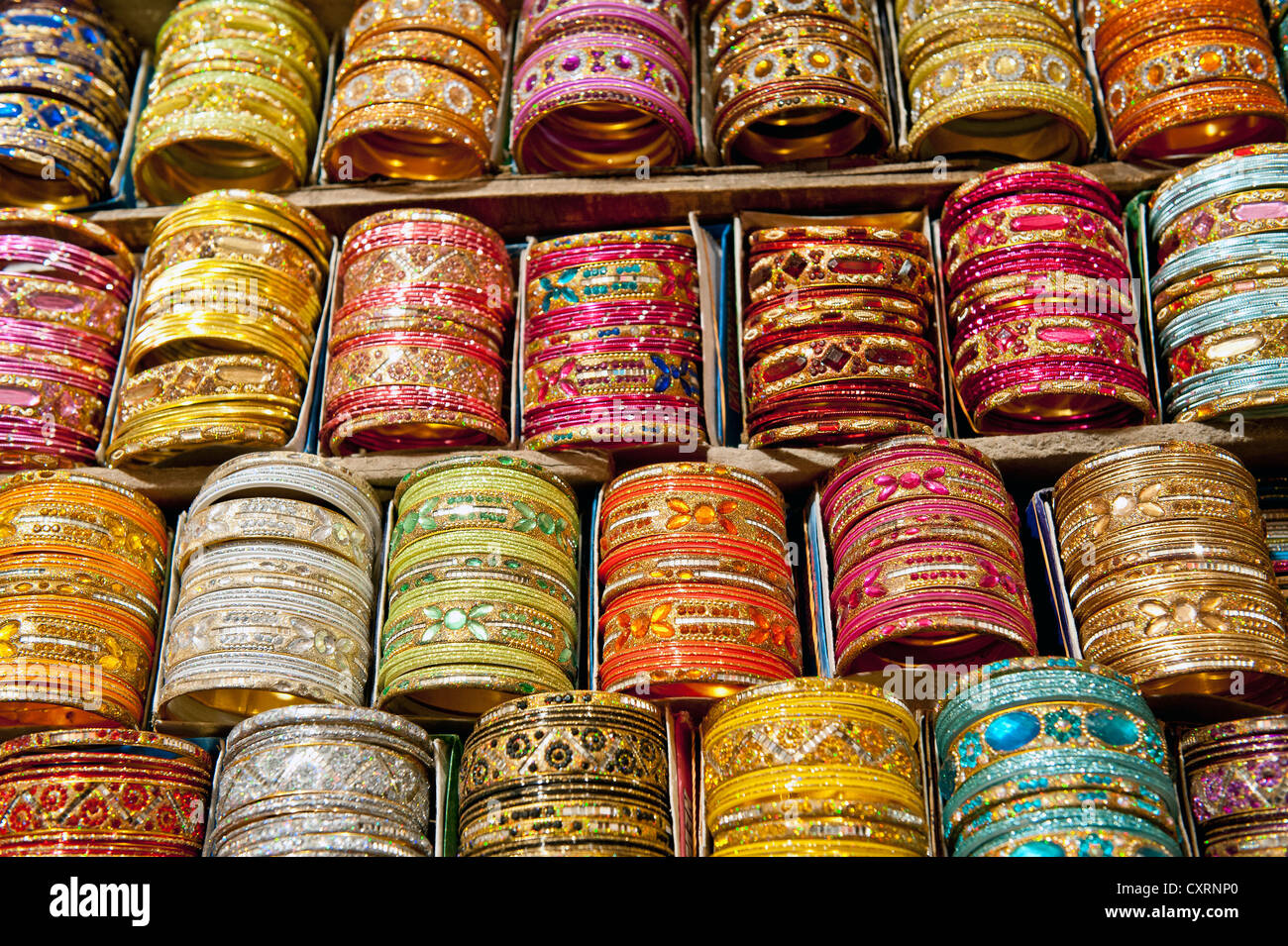 Colourful bangles, Calcutta or Kolkata, West Bengal, India, Asia Stock ...
