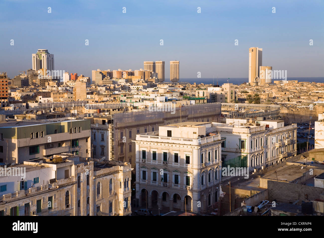 Panoramic views across Tripoli, Libya, North Africa, Africa Stock Photo ...