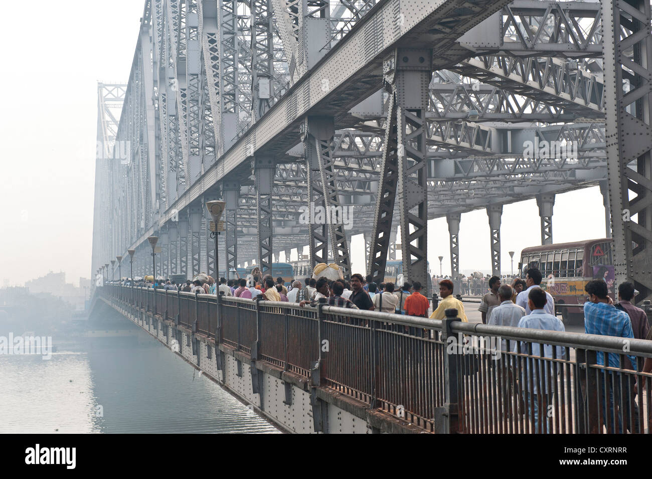 Howrah Bridge, Kolkata or Calcutta, West Bengal, East India, India ...