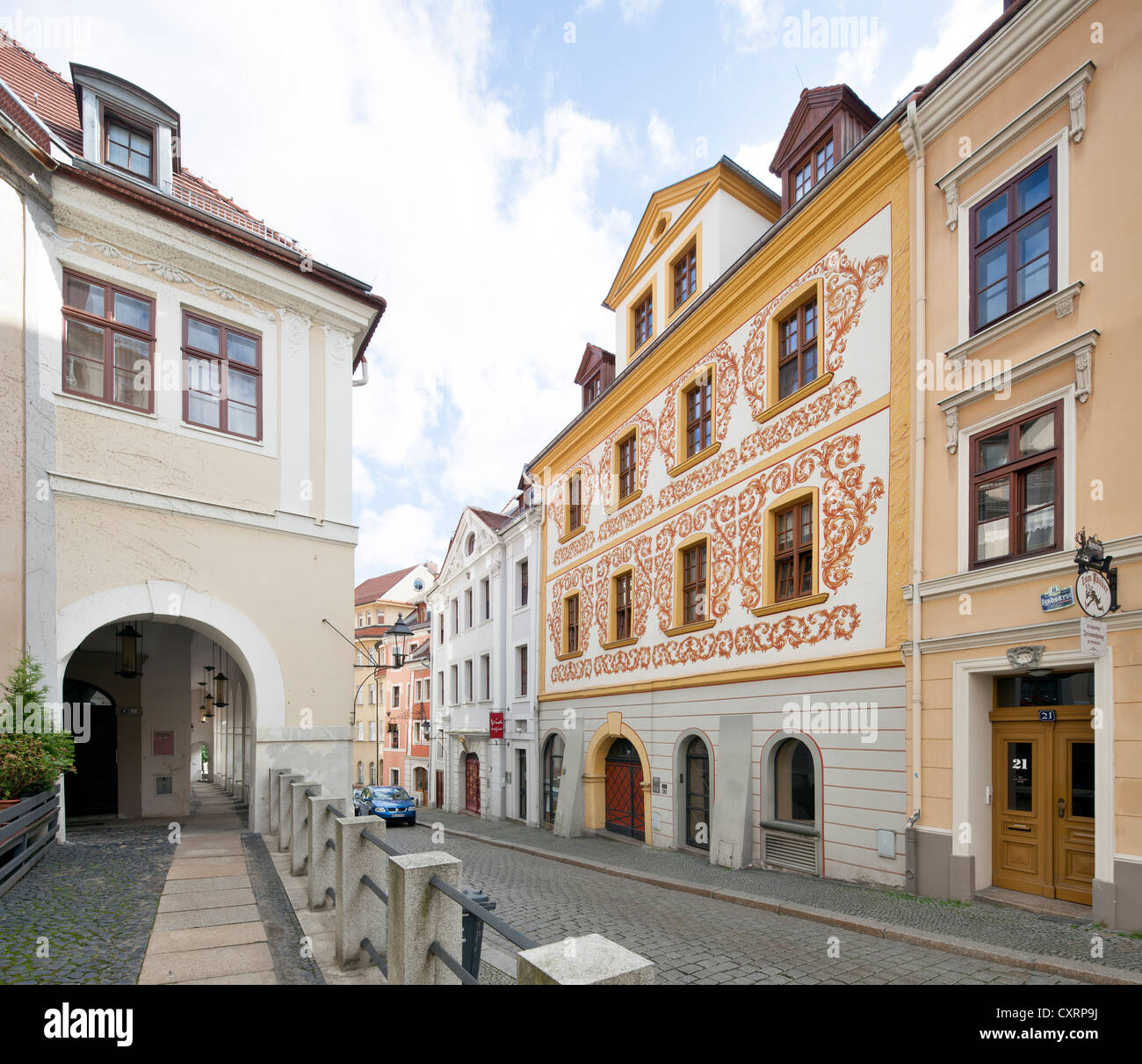 Baroque building, Goerlitz, Upper Lusatia, Lusatia, Saxony, Germany ...