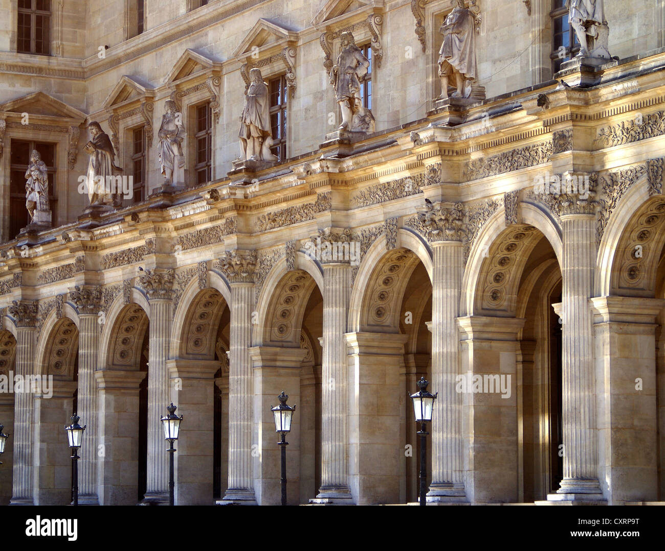 Outside louvre hi-res stock photography and images - Alamy