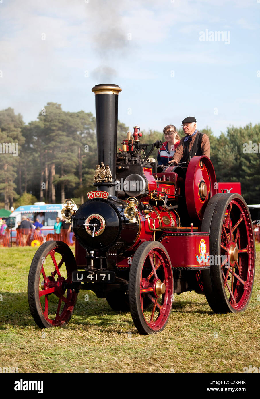 Vintage Steam Traction Engine Stock Photo - Alamy