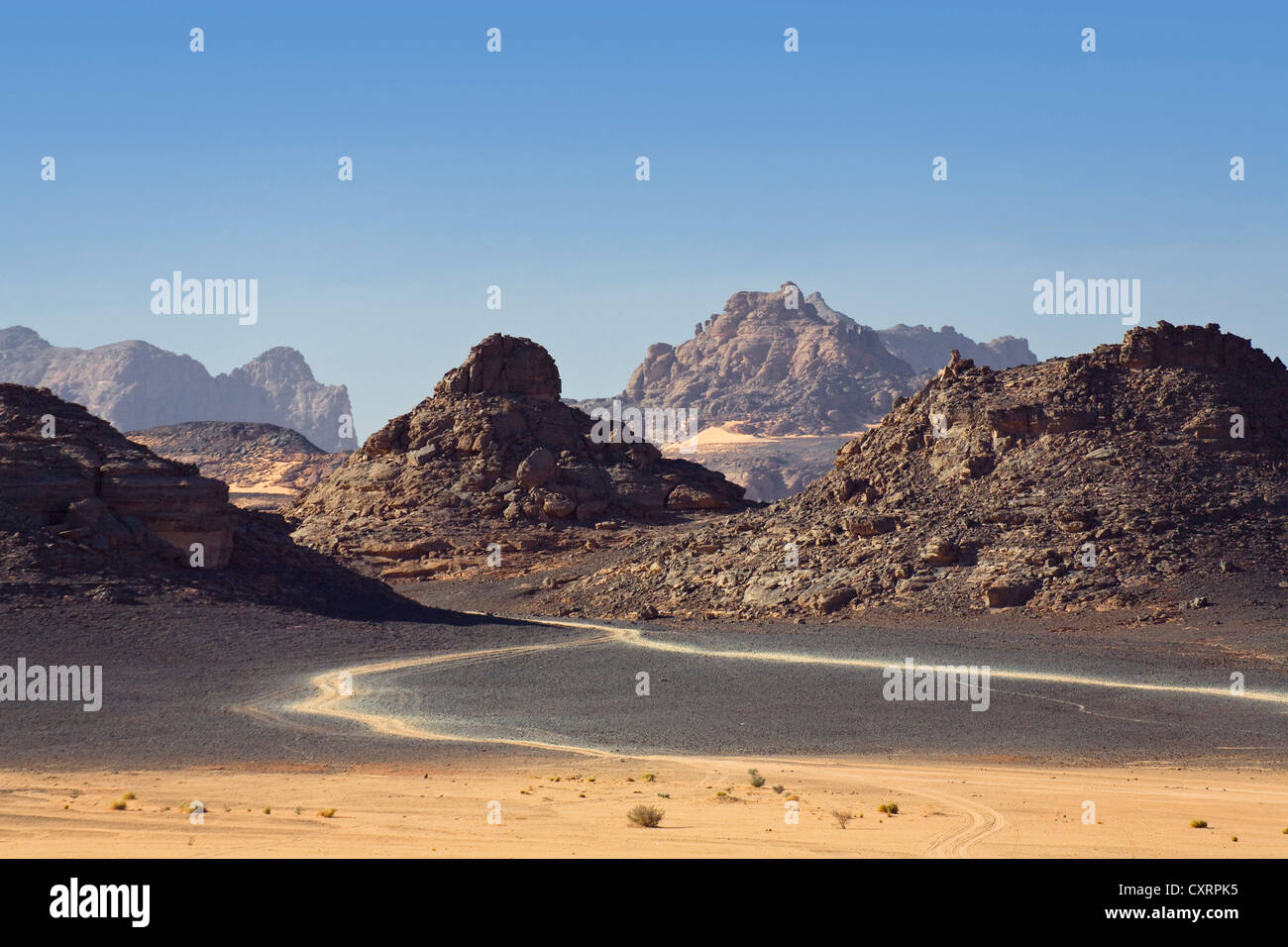Libyan Desert, Acacus Mountains, Libya, Sahara, Africa Stock Photo - Alamy