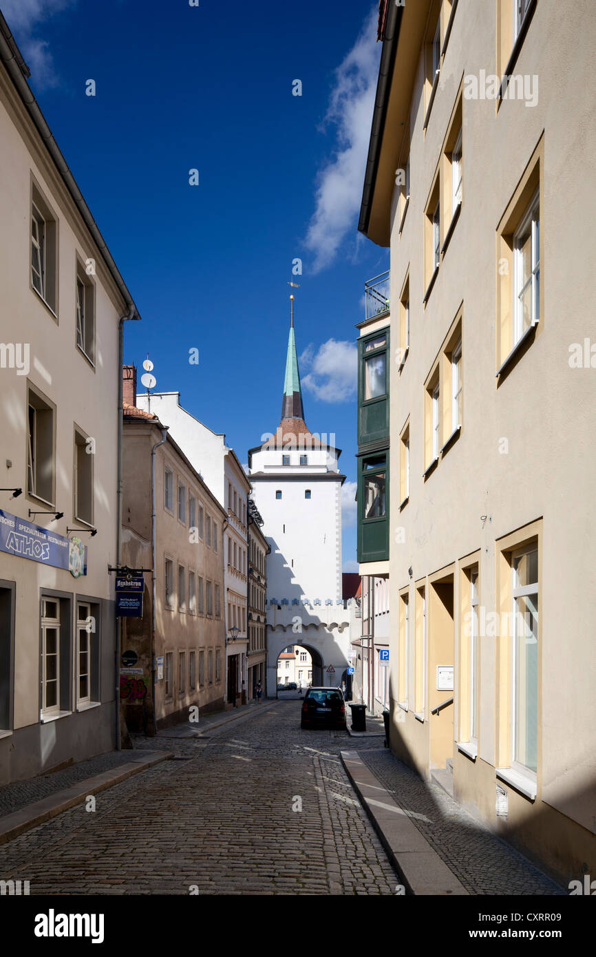 Schuelerturm tower, Bautzen, Budysin, Upper Lusatia, Lusatia, Saxony ...