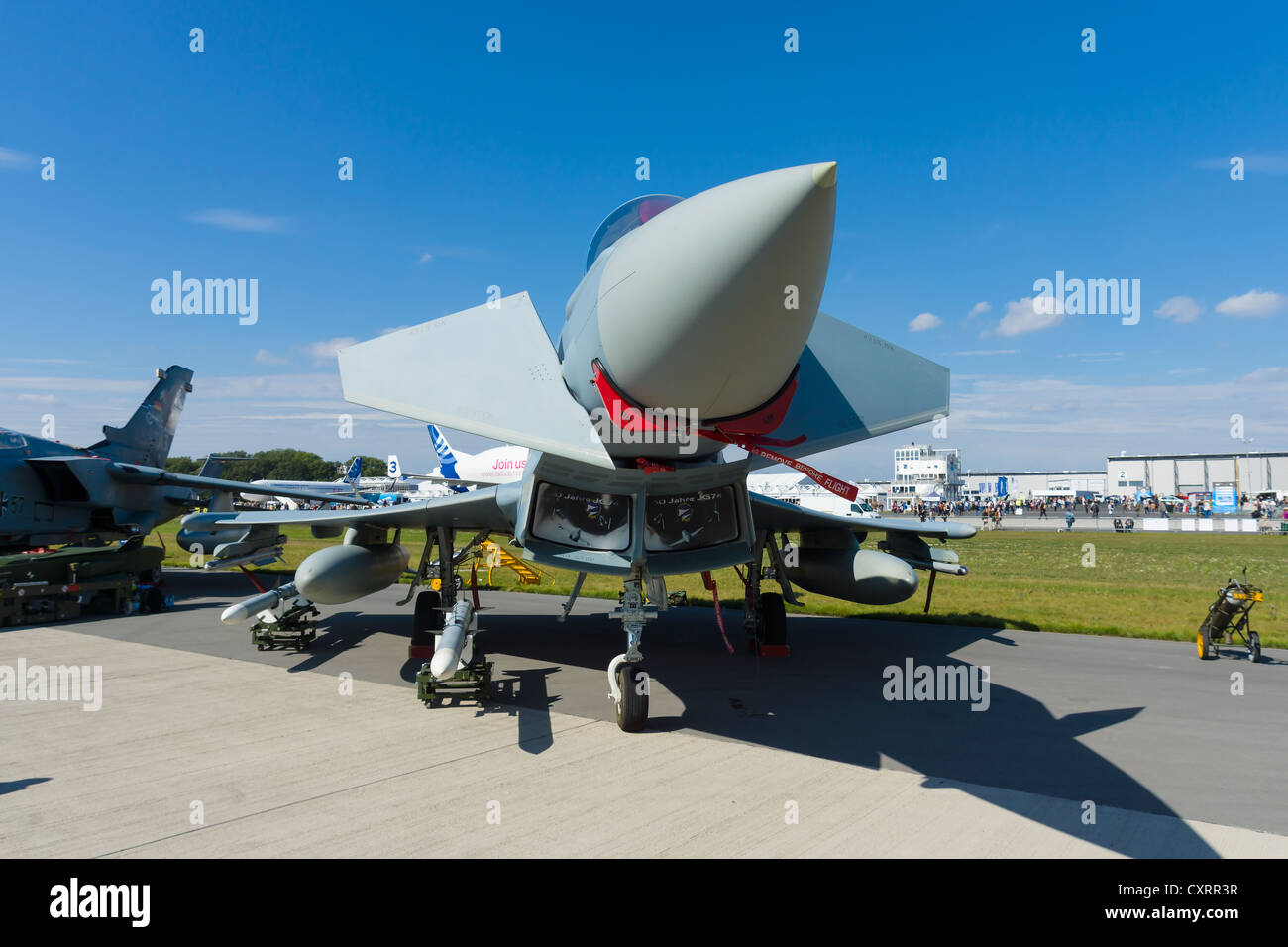 Eurofighter typhoon twin engine canard delta wing hi-res stock ...