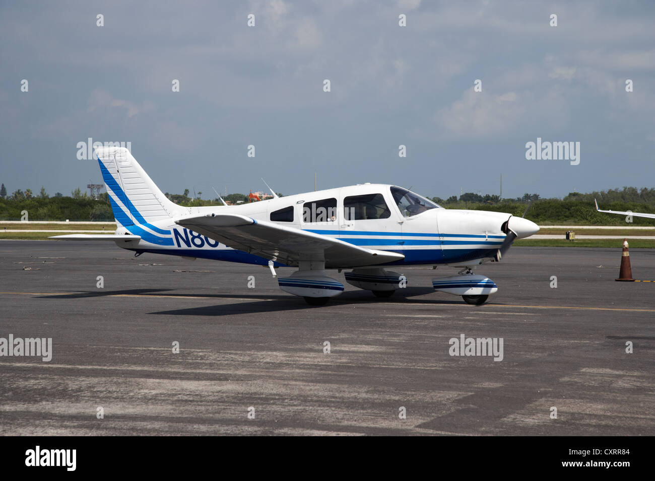 small single engined private aircraft taxis in key west international ...