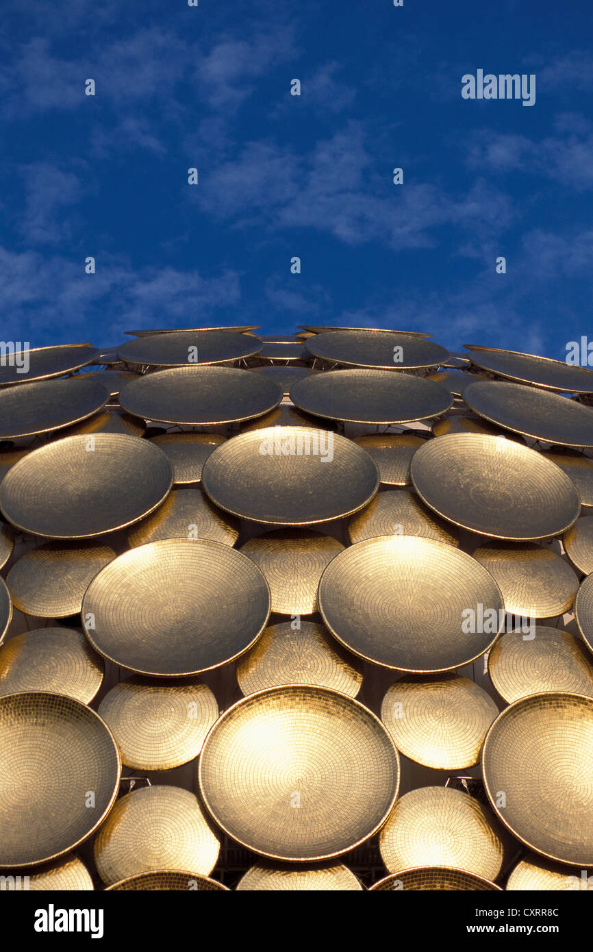 Golden bowls, Matrimandir or Matri Mandir meditation centre, Auroville ...