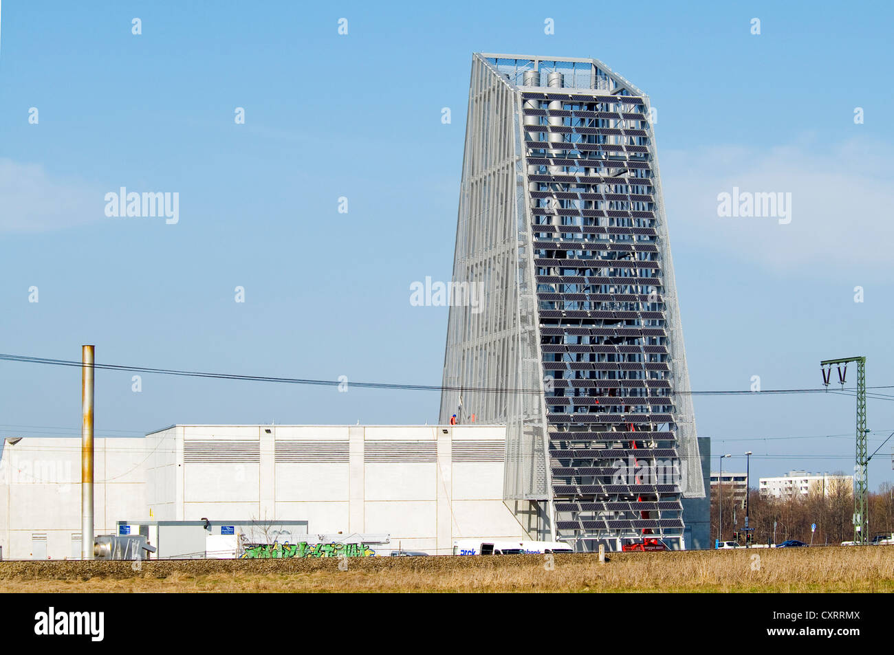 Freiham Geothermal Project, with photovoltaic elements for generating ...