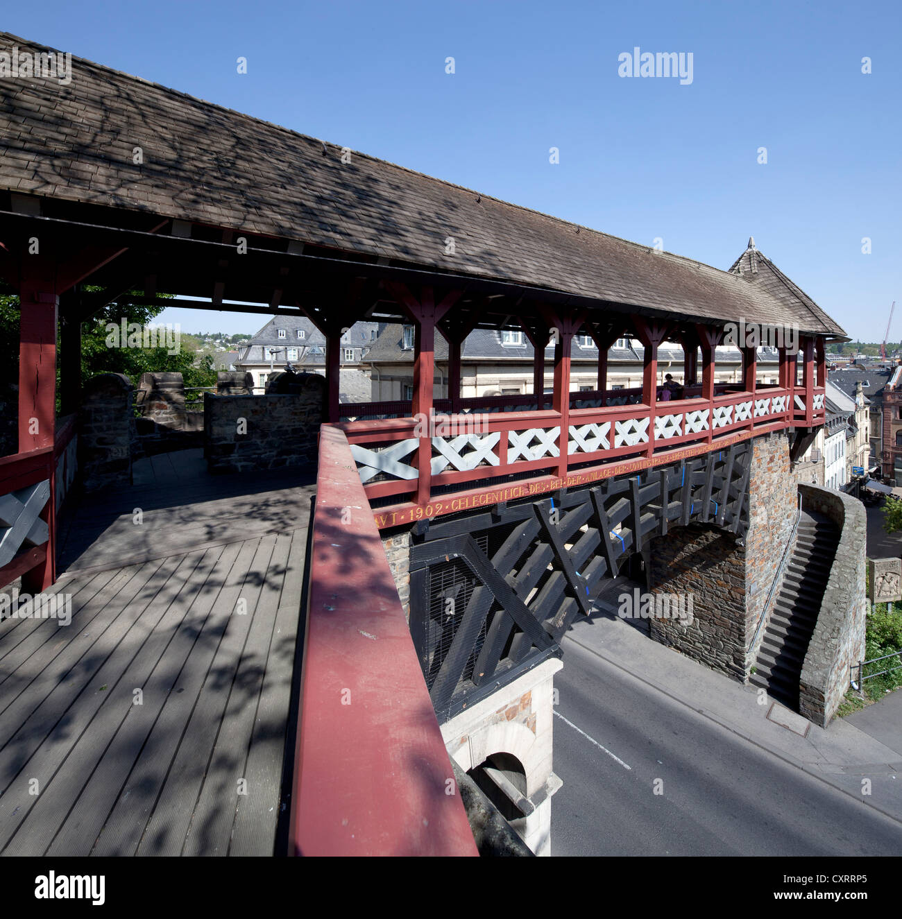 Roman Gate and Heidenmauer wall, Wiesbaden, Hesse, Germany, Europe ...