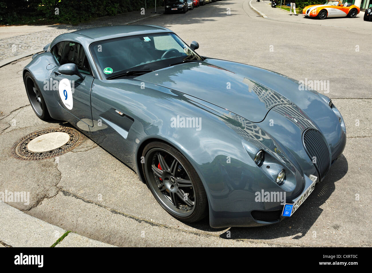 Wiesmann sports car, GT, Munich, Bavaria, Germany, Europe, number on ...