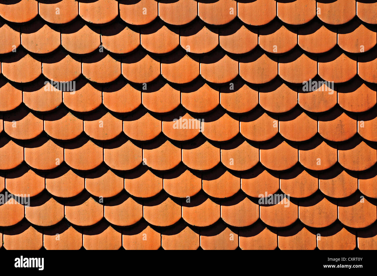 Plain tile roof panels, Germany, Europe Stock Photo - Alamy