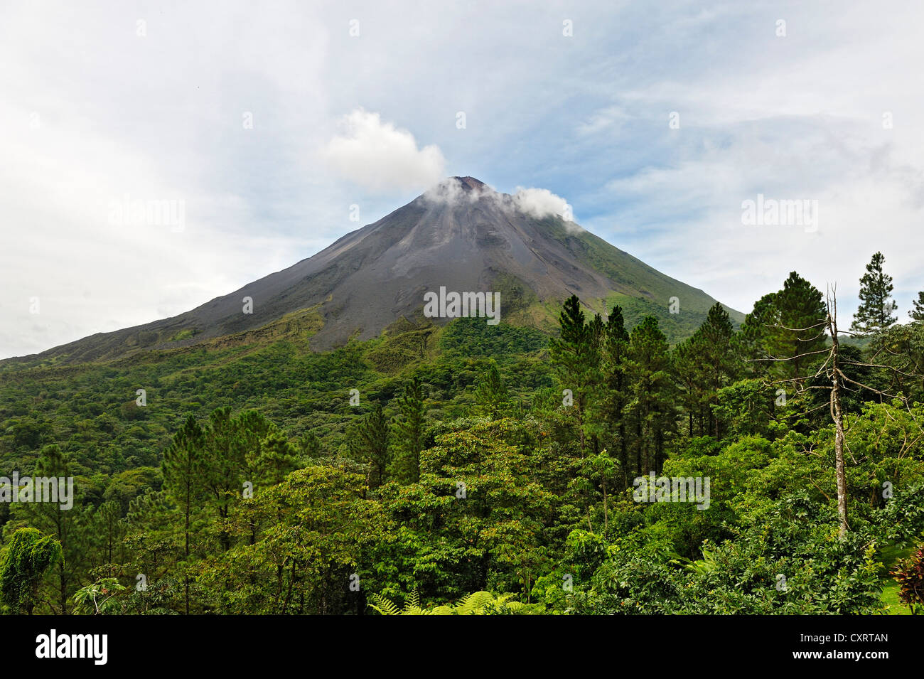 Arenal Volcano, view from Arenal Observatory Lodge, Alajuela Province ...