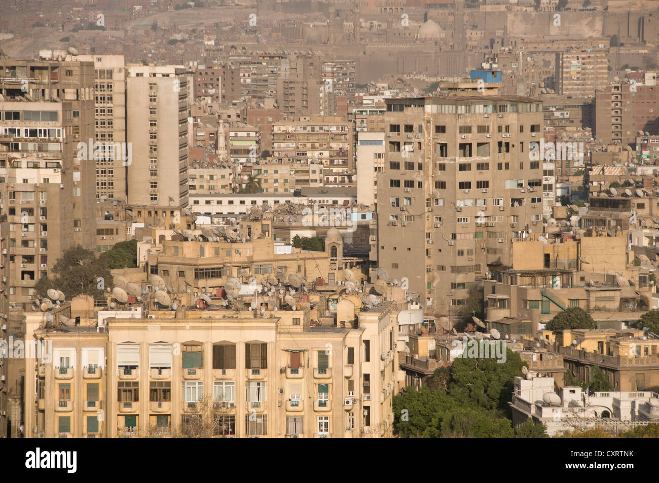 View of downtown Cairo from Zamalek Stock Photo - Alamy