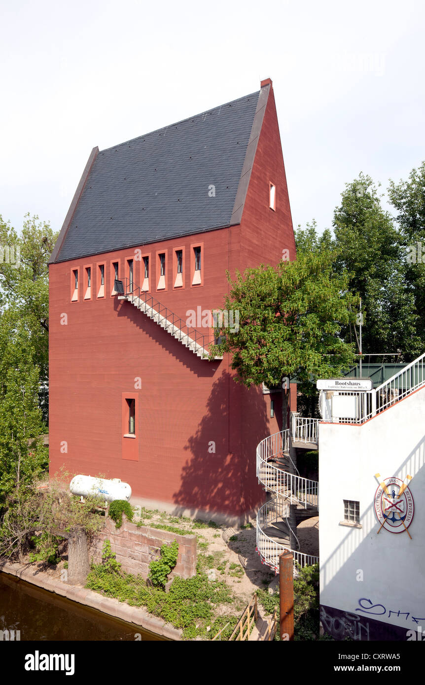 Neue Portikus building on Main Island, exhibition building, Frankfurt ...