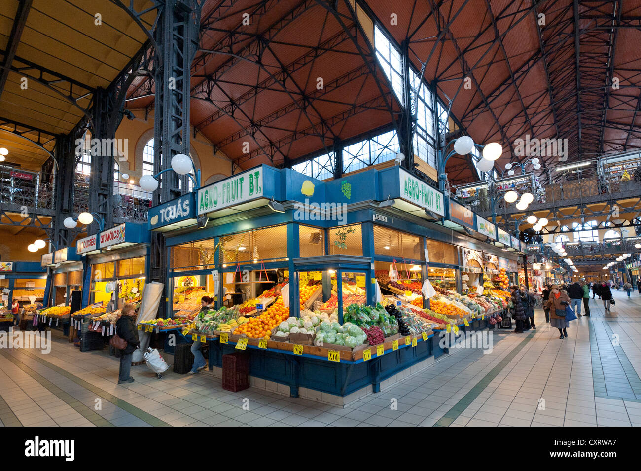 Stalls, Great Market Hall, Budapest, Hungary, Europe Stock Photo - Alamy