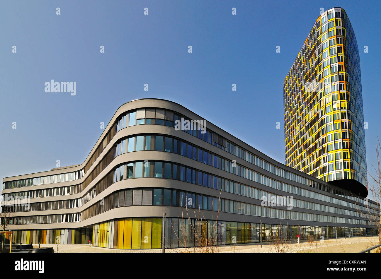 The new ADAC headquarters, German automobile club, Hansastrasse street ...